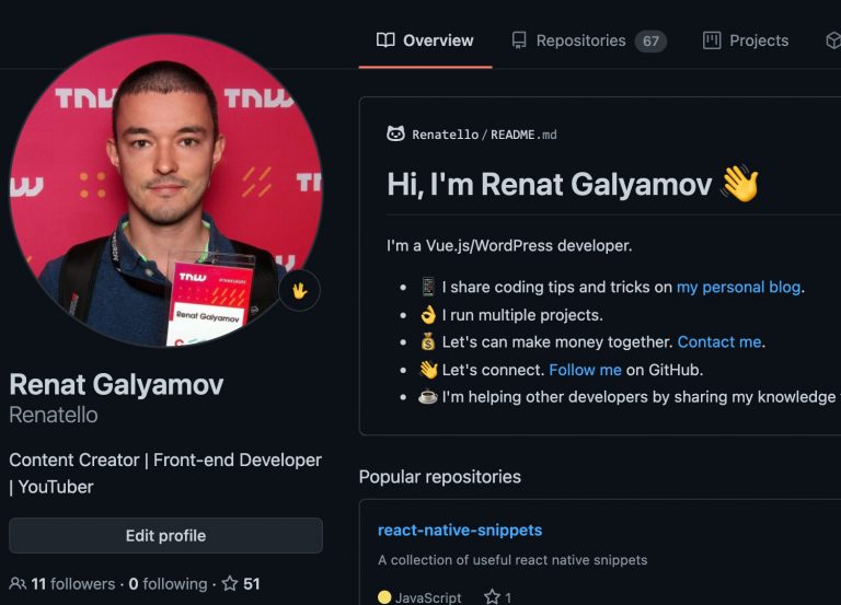 Front-end development blog: tutorials, tips and tools – Renat Galyamov